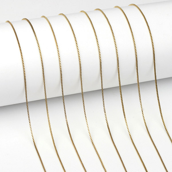 Stainless Steel Necklace Chain with Slider Ball Clasp