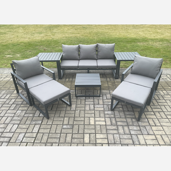 Fimous Aluminium Outdoor Lounge Sofa Set Garden Furniture Sets with ...